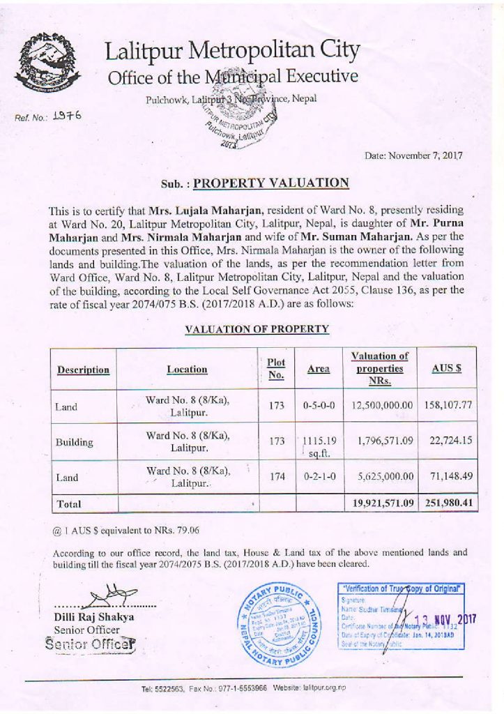 Application For Tax Clearance Certificate In Nepal POLICE CLEARANCE 